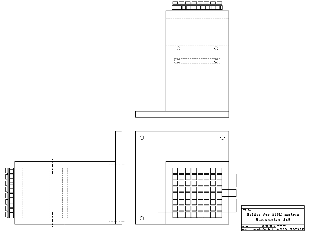 SiPM matrix holder: